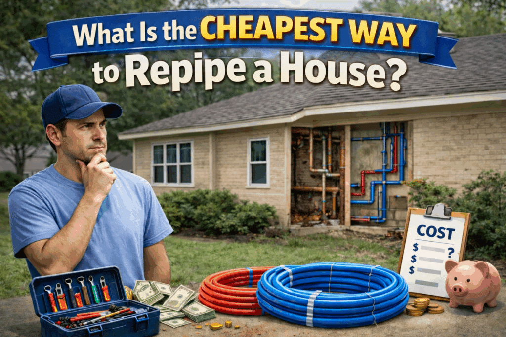 Find The Cheapest Way to Repipe a House in Houston